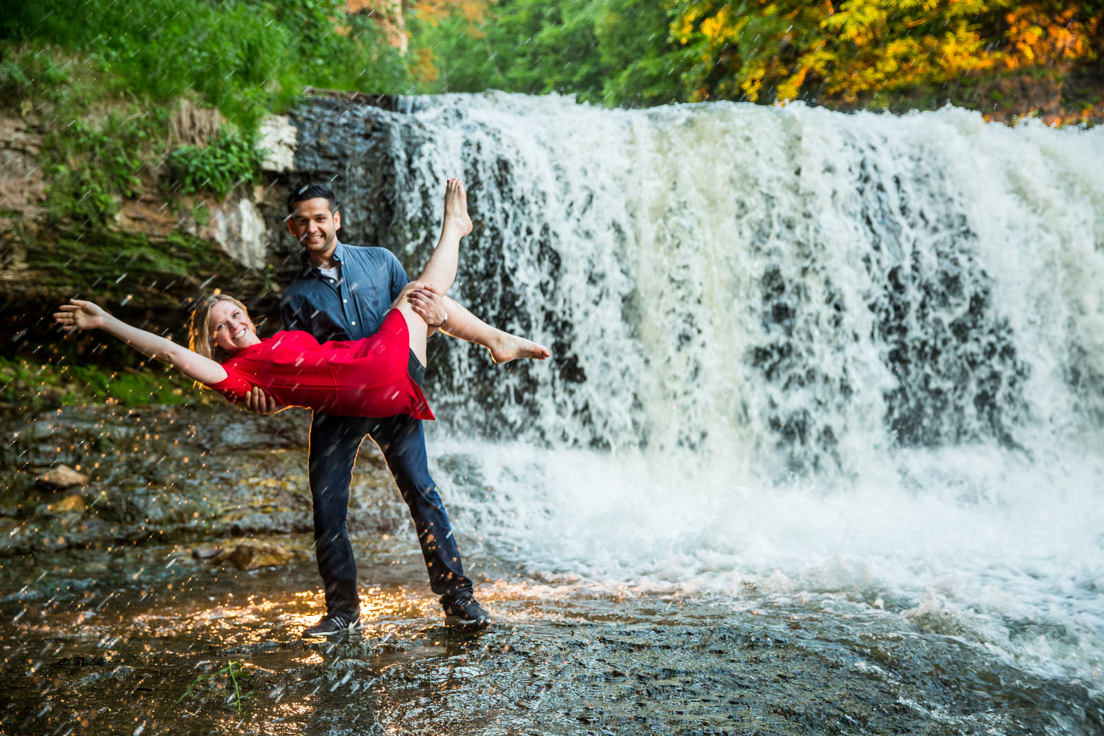 Waterfall Engagement | Cortney & Jeshal