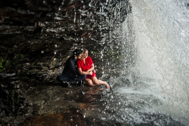 Waterfall Engagement | Cortney & Jeshal