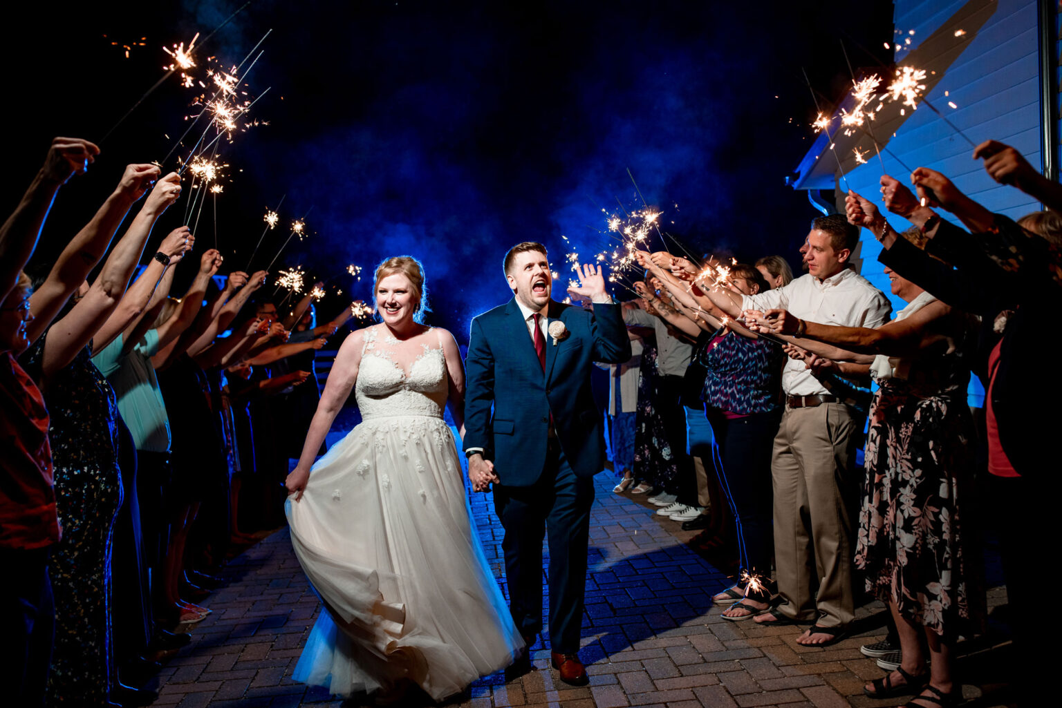 Wedding Sparkler Exits - Minneapolis Wedding Photographers